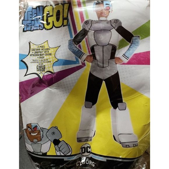 Amscan | Costumes | Dcteen Titans Go Cyborg Costume Superhero Cosplay ...